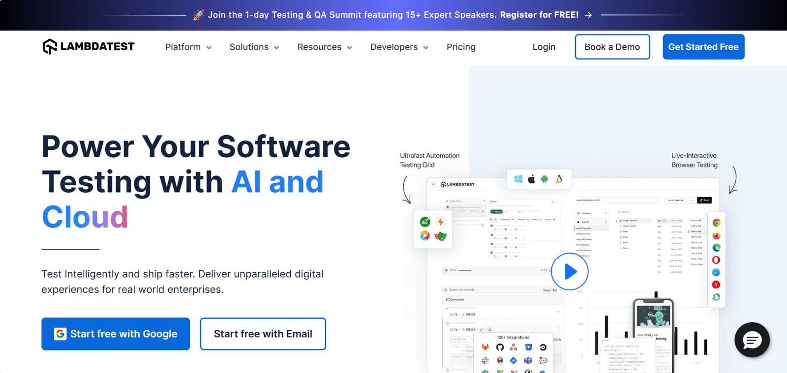 LambdaTest AI Automation Software Testing Tools
